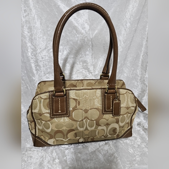 Coach | Bags | Coach Signature Canvas And Leather Bag | Poshmark